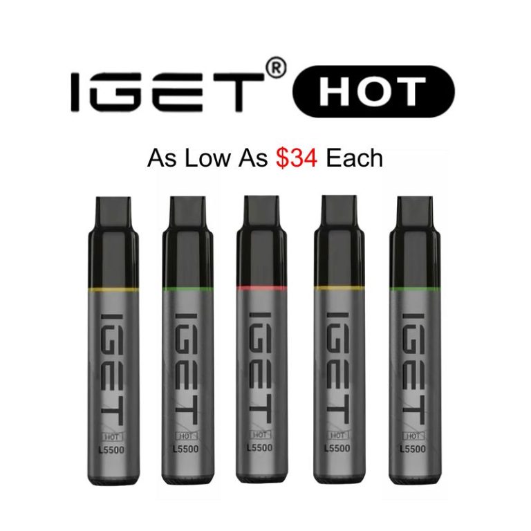 IGET Hot 5500 Puffs | Bulk Buy Sale From $32 | 13 Flavours